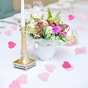 Whaline Valentine's Day 1 Inch Heart Paper Confetti Tissue Confetti 6000 Pieces Confetti Party Table Decorations for Balloon, Wedding, Holiday, Birthday