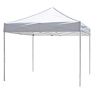 Z-Shade ZSBP10VNTWH-S 10 by 10 Foot White Venture Straight Leg Canopy and Emergency Tent Shelter for Outdoor and Indoor Use, 100 Square Foot Coverage
