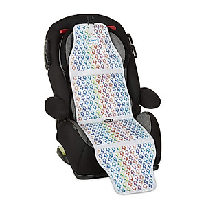 Carats Car Seat Cooler for Baby with COOLTECH - Baby Car Seat Cooling Pad (Penguin Rainbow)