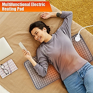 Electric Heating Pad, Small Multifunctional Electric Heated Blanket, Digital Display 12 Level Timing,Hot Pad for Arms and Legs