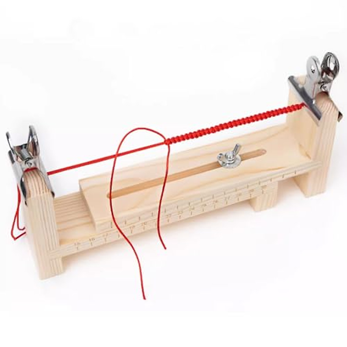 Cyrank Wood Bracelet Jig, Adjustable U Shape Jig Bracelet Maker Bracelet Braiding Tool with 2 Clips Paracord Bracelet Making Jig DIY Hand Knitting Braiding Tool