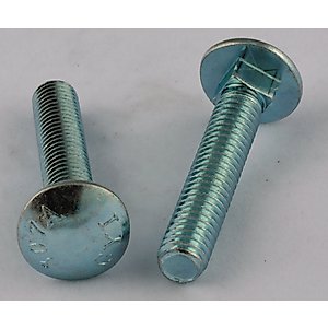 3/8-16 x 3-1/4 Carriage Bolt UNC Steel Zinc 50 Pack