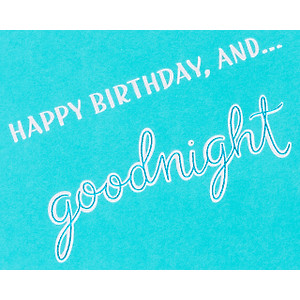 Papyrus Funny Birthday Card (Goodnight)