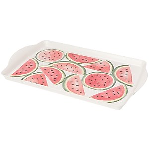 Now Designs Melamine and Plant Fiber Planta Platter, Watermelon Large