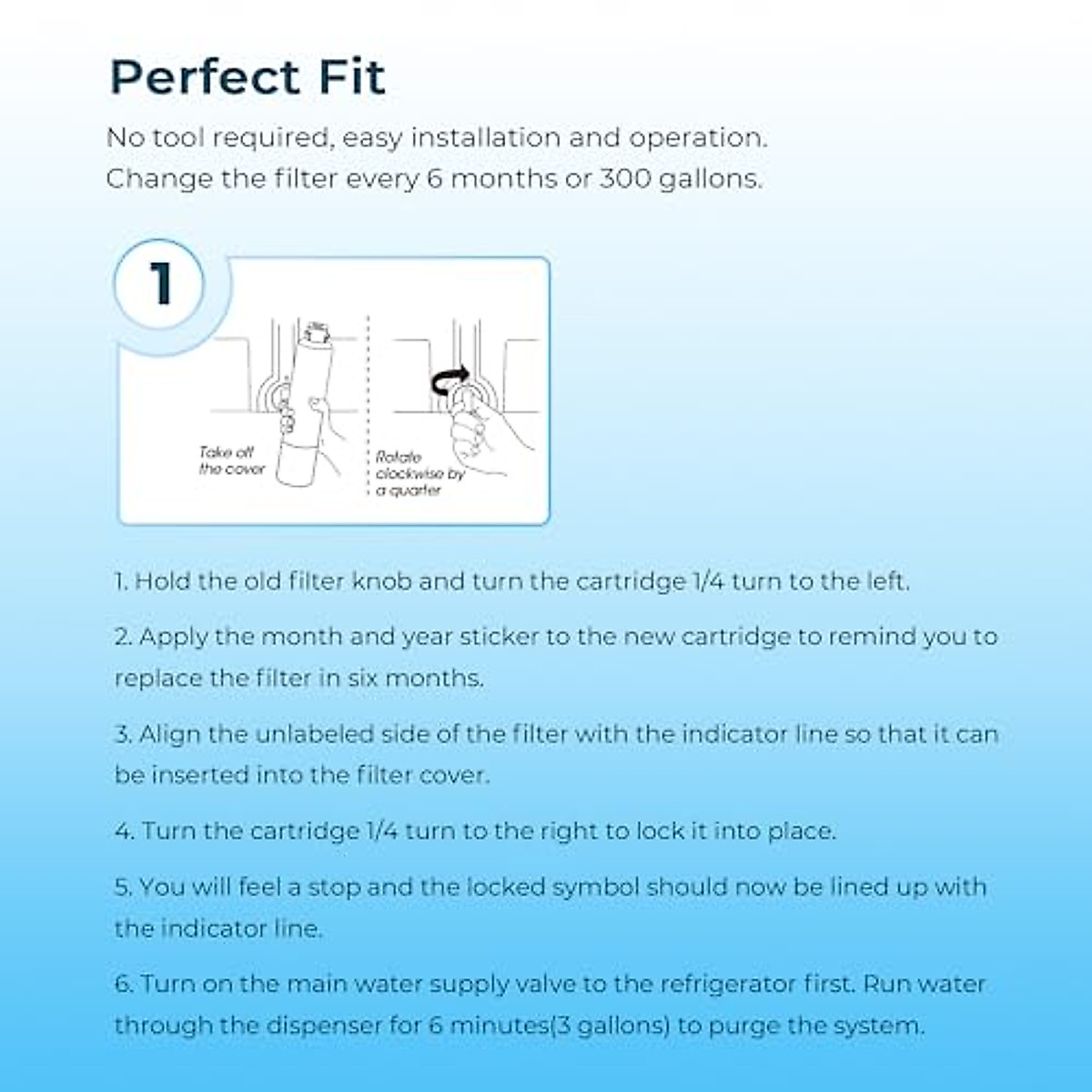 Crystala Filters Compatible with Samsung DA29-00020B Refrigerator Water Filter, DA29-00020A/B, DA29-00020B-1, HAF-CIN/EXP, 46-9101, RF4267HARS, RF25HMEDBSR, RF28HMEDBSR, RS25J500DSR, 3 Pack
