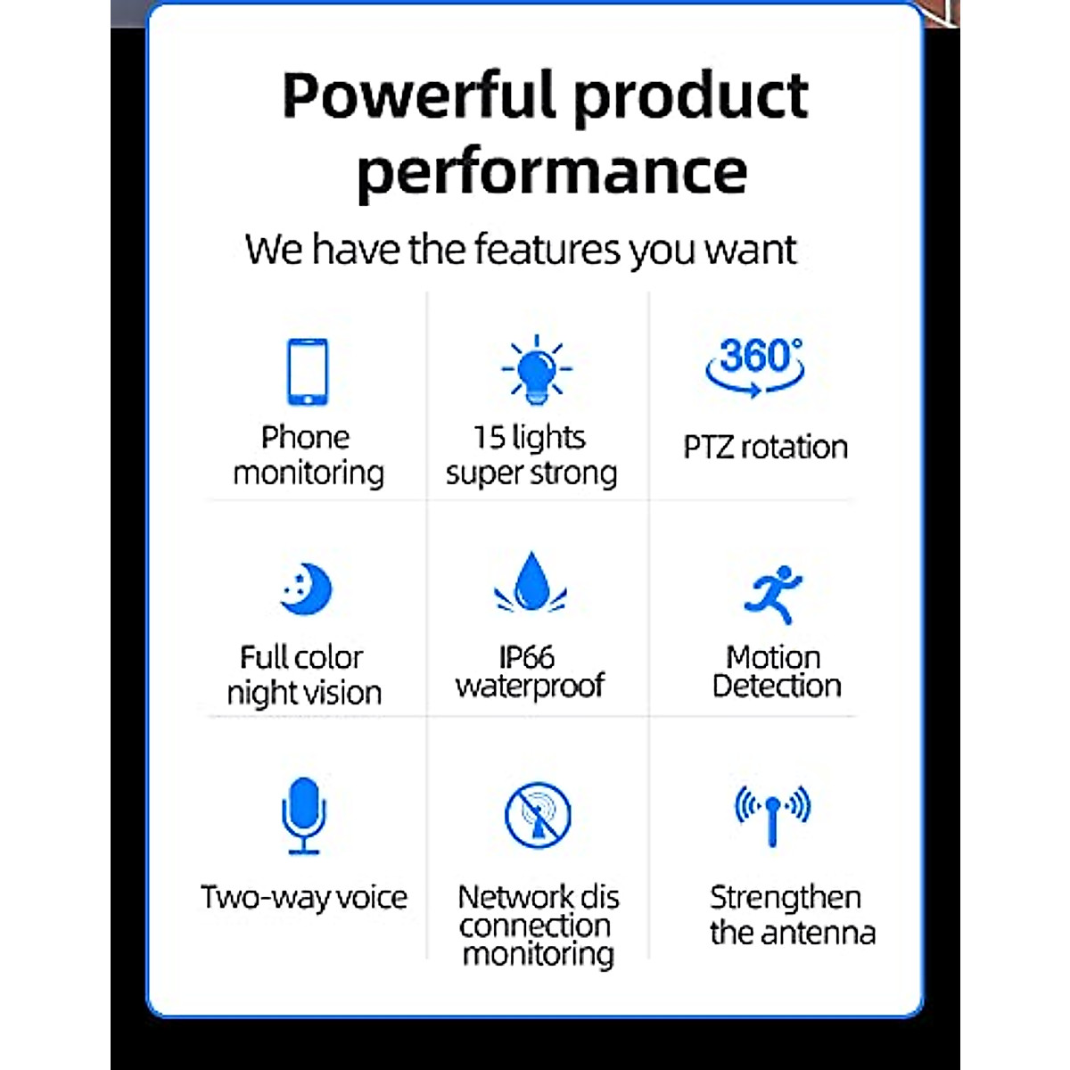 VSVABEFV PTZ WiFi Security Camera Outdoor, 1080P Home WiFi IP Camera, HD Wireless Surveillance Camera, Waterproof Two Way Audio Motion Detection Clear Night Vision Surveillance Cam