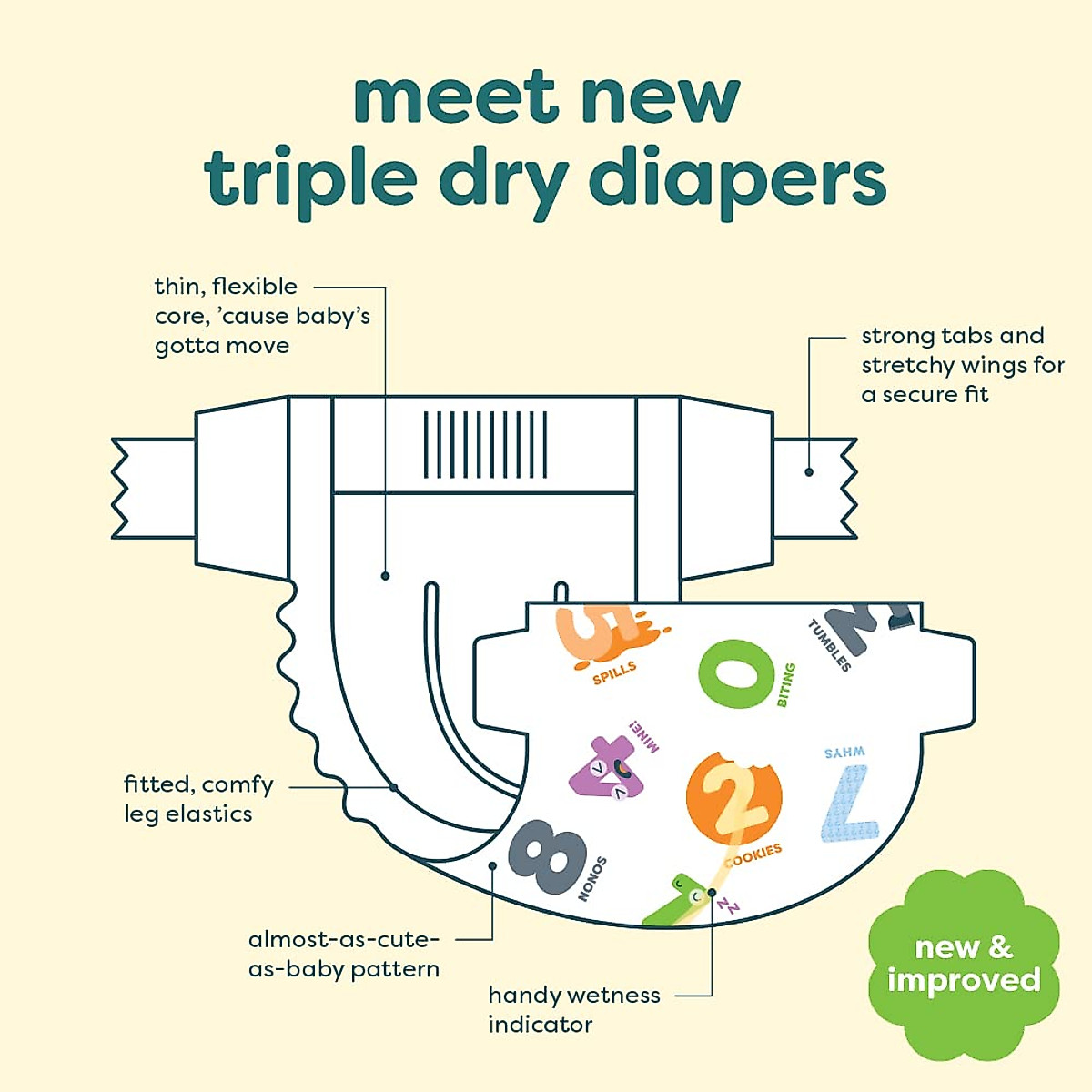 Babyganics Diapers, Size 4, 60 ct, Ultra Absorbent Diapers