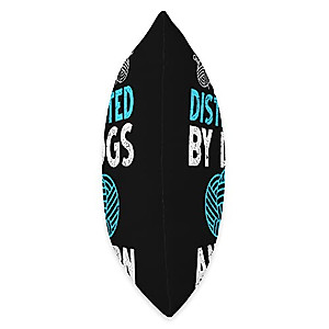 Crocheter Yarn Knitting Gift Pet Owner Knitter Crocheter Dog Lover Animal Yarn Knitting Throw Pillow, 16x16, Multicolor