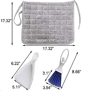 Hamiledyi Guinea Pig Fleece Cage Liners - 4 Pack Washable Guinea Pig Pee Pads, Reusable and Anti Slip Guinea Pig Bedding Fast Absorbent Pee Pad for Small Animals with Broom and Dustpan