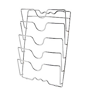 Iumer Heavy Duty Wall Mounted Kitchen Cupboard Saucepan Door Pot Pan Lid Storage Rack Freestanding Pan Stand for Pans, Pots