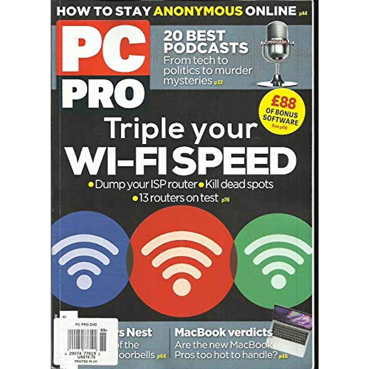 PC PRO MAGAZINE, HOW TO STAY ANONYMOUS ONLINE PRO TRIPLE YOUR WI-FI SPEED, 2018