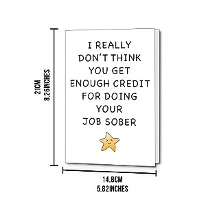 Funny Coworker Leaving Card Gifts Stocking Stuffers for Women Men Thank You Card, Christmas Gifts for Boss Coworker Work Friend Leader Coworkers Retirement Gift New Job Goodbye Farewell Card Gifts