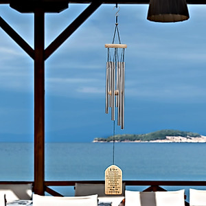 5 Years Anniversary Wind Chime, Happy 5th Anniversary Gift, 5 Years of Marriage, Wood Wedding Anniversary Keepsake for Couples Husband Wife, Valentines Day Gifts for Him Her, 5 Years Down