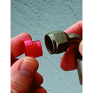Caplugs PDI-31 PDI Series – Plastic Threaded Plug for Inverted Flared Fittings, 1000 Pack, Red LD-PE, Thread Size 3/8"-24 Hole Protection, Dust and Dirt Seals, Leak Prevention, Masking (99191173)