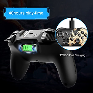 AKNES Monster Hunter Rise Switch Pro Controller, Wireless Bluetooth Gamepad for Switch/OLED Switch/Switch Lite/PC, with NFC Wake-up Function,Support Amiibo Motion Control Turbo Vibration