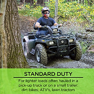 SMARTSTRAPS - 101W QuadWinder 14’ Padded Ratchet Tie Down, Green (4pk) - Patented Self-Loading Storage Case - 1,500lb Break Strength, 500lb Safe Work Load – Haul Lighter Loads Like ATV’s, Mowers and More