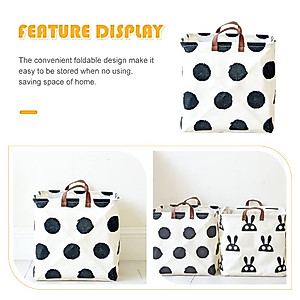 iplusmile Square Storage Box Basket, Canvas Fabric Toy Collapsible Storage Organizer Bin, Waterproof Storage Box, Laundry Basket for Kid Rooms, Playroom, Shelves, Toy Basket, Gift Basket