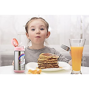 Stephen Joseph Double Wall Stainless Steel Bottles, Insulated Water Bottle for Kids Toddlers, Vacuum Insulated Bottle with Straw, BPA-Free Water Bottle – 11.8 Ounces, BUNNY,OS,SJ1212