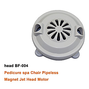 FBULWSEC BF-004 Pipeless Magnetic Jet Head Motor for LURACO Jet Motor Pedicure Spa Tubs Wet End Use Magnetic Head with Pedicure Liners includes Propeller and Cap