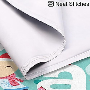 Santa Claus Bear Satin Pillow Cases Silk Satin Pillowcase for Hair and Skin Standard Set of 2 Super Soft Silk Pillowcase with Envelope Closure (20x26 in)