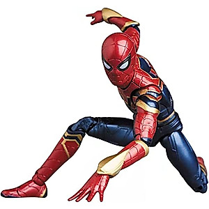 6-inch Spiderman Action Figures，Spiderman Toy，No Way Home Marvel Iron Spider Spiderman All Joints Movable Collectible Best Gift for Kids PVC Action Figures Assembling Toys