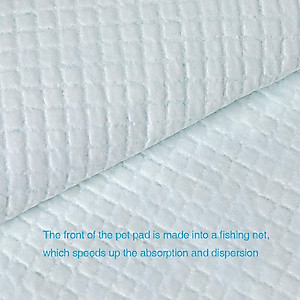 SINOPED Super-Absorbent Waterproof Dog and Puppy Pet Training Pad, Housebreaking Pet Pad, 40-Count Medium-Size, 23.6’’X23.6’’ , Blue (Large 40PCS)