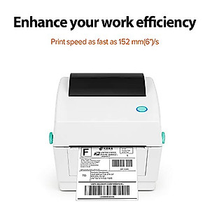 Fangtek Thermal Shipping Label Printer - Direct Thermal High Speed Printer - Compatible with Amazon, Ebay, Etsy, Shopify - 4×6 Label Printer & Multifunctional Printing