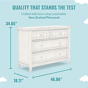 Dream On Me Maple Double Dresser