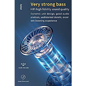 YISMO Wireless Bluetooth Earbuds W/Charging Box, Power Bank, LED Display, Flashlight, Mirror, Noise-Cancelling Deep Bass Stereo, Waterproof, for Android, Apple, iOS, Works w/Most Software and Games