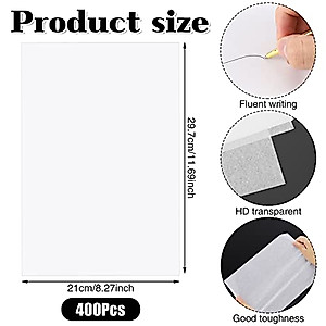 100 Sheets Tracing Paper, 8.5 x 11 inches Artists Tracing Paper Pad White Trace Paper Translucent Clear Tracing Sheets for Sketching Tracing Drawing Animation