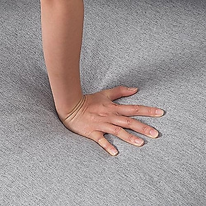 Verfur L-Shaped Sectional Extra Wide Chaise, Fabric Upholstery 3 Seater Corner Living Room Office, Sturdy Wooden Frame Soft Sofa & Couches with Metal Legs, Light Gray 79.5" w/Pillow Top Armrest