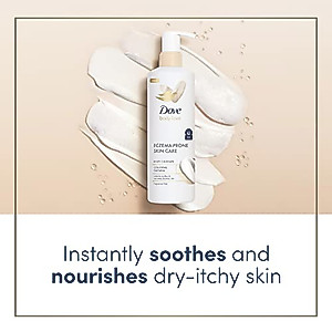 Dove Body Love Body Cleanser Eczema-Prone Skin Care Colloidal Oatmeal 3 Count Fragrance Free Body Wash Instantly Soothes & Nourishes Dry-Itchy Skin 17.5 FO