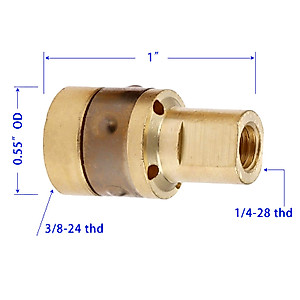 MIG Welding Gun Accessory Kit .030" Tip Nozzle Diffusers for Miller Millermatic M-10/15 Hobart H-9/10: 25pcs Contact Tips 000-067 0.030" + 2Pcs Gas Nozzles 1/2" 169715 + 2Pcs 169-716 Gas Diffuses