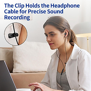 USB Headphone for PC Laptop Magnetic Wired Earbuds, USB Earbuds with Microphone for Business School Office Zoom Gaming, USB Headset with Mute,Noise Canceling in-Ear Corded Earphone with Volume Control