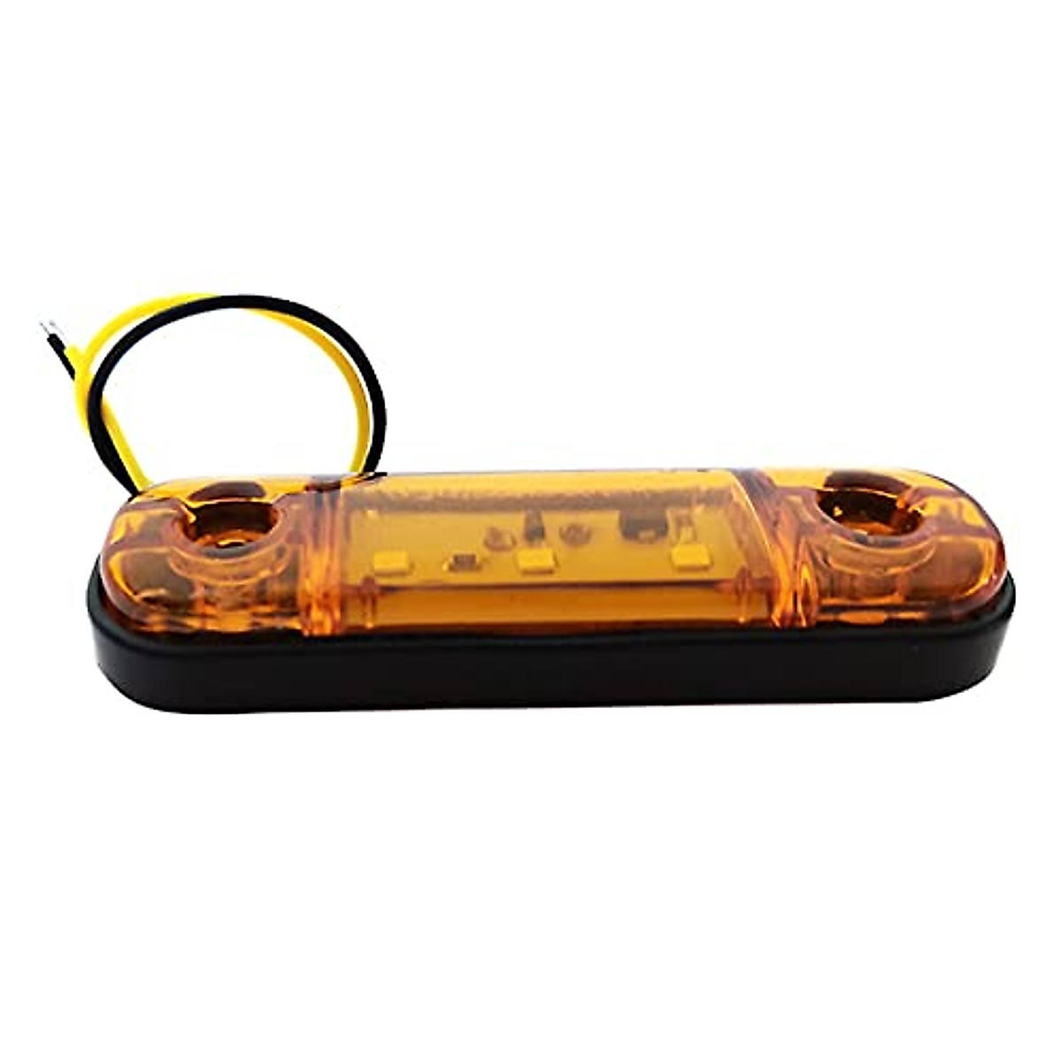 ACSUZ 10Pcs Truck Accesorios Trailer Car External Lights 12V 24V Warning Tail Light Signal Brake Lamps for Truck Trailer Lorry Bus,Green