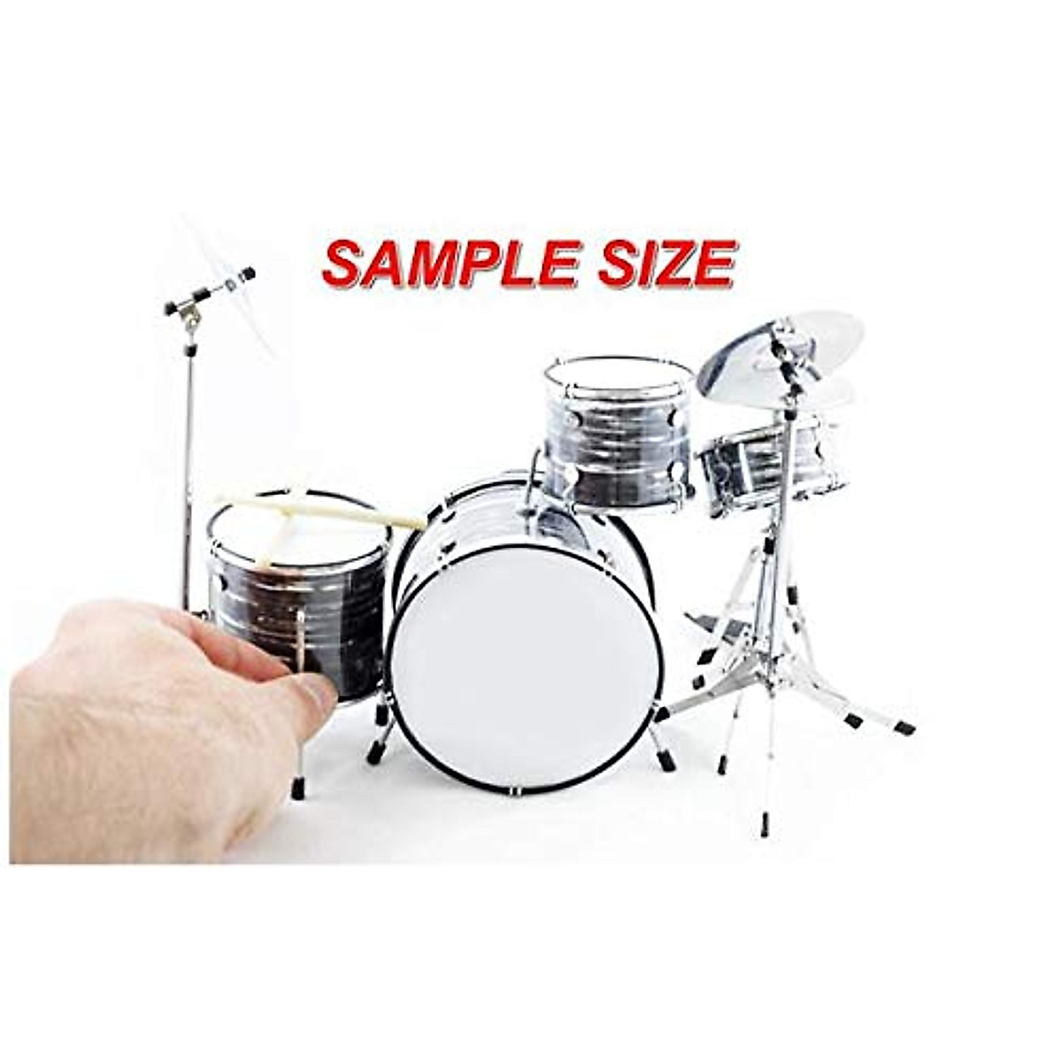 FanMerch Drum Kit Led Zeppelin, John Bonham, Tribute Vistalite Transparent Amber Mini Drum Set Replica Collectible