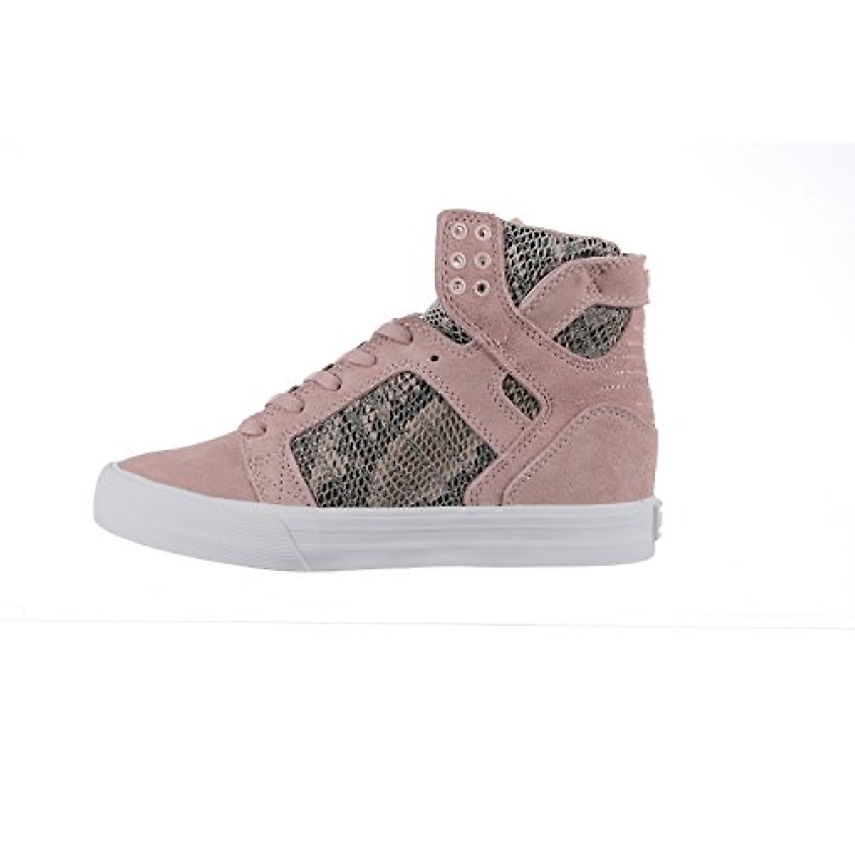 Supra Women's Elyse Walker Skytop Wedge, Pink/Brown/White, Medium / 9 B(M) US