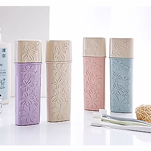 1PC Green Plastic Travel Toothbrush Multifunction Wash Cup Case/Holder/Container Portable Business Trips Handy Travel Toothpaste Storage Box