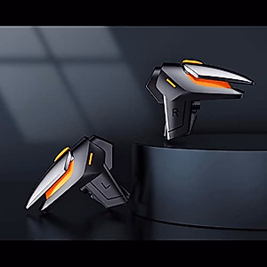 BoxWave Gaming Gear Compatible With Oppo Reno 5A - Touchscreen QuickTrigger Auto, Trigger Buttons Autofire Gaming Mobile FPS - Jet Black