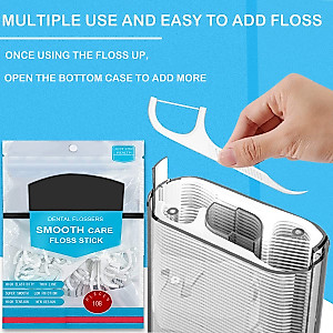 Dental Floss Picks,344 Count Tasteless Tooth Picks Flossers,Travel Floss with Travel Case,Tooth Picks Flossers for Oral Cleaning,Oral Care Flossers for Adults & Kids(3 Bags)