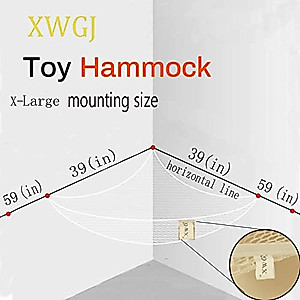 Stuffed Animal Net or Hammock, Toy Hammock, Teddy Bear Hammock, There Are 25 RUBBER BANDS in The Elastic of Our Stuffed Animal Storage Net! (X-Large) XWGJ