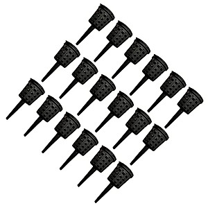 HANABASS 50pcs Basket Fertiliser Holder for Orchid Pot Bonsai Rooting Portable Garden Baskets Fertilizer Cover Grow Container Plastic Potted with Propagation Flower Plant Lid