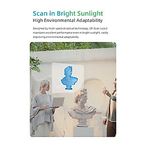 Creality 3D Scanner, Portable 3D Scanner, 3D Modeling 0.05mm Precision 10FPS Scanning Speed for 3D Printing Support Windows MAC OS System (CR-Scan Lizard Premium)