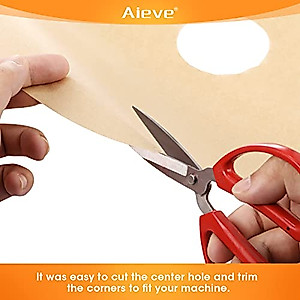 AIEVE Dehydrator Parchment Paper Compatible with Nesco Dehydrator, Non-stick Round Food Dehydrator Sheets Fruit Dehydrator Mats Compatible with Nesco Food and Jerky Dehydrator NESCO Snackmaster