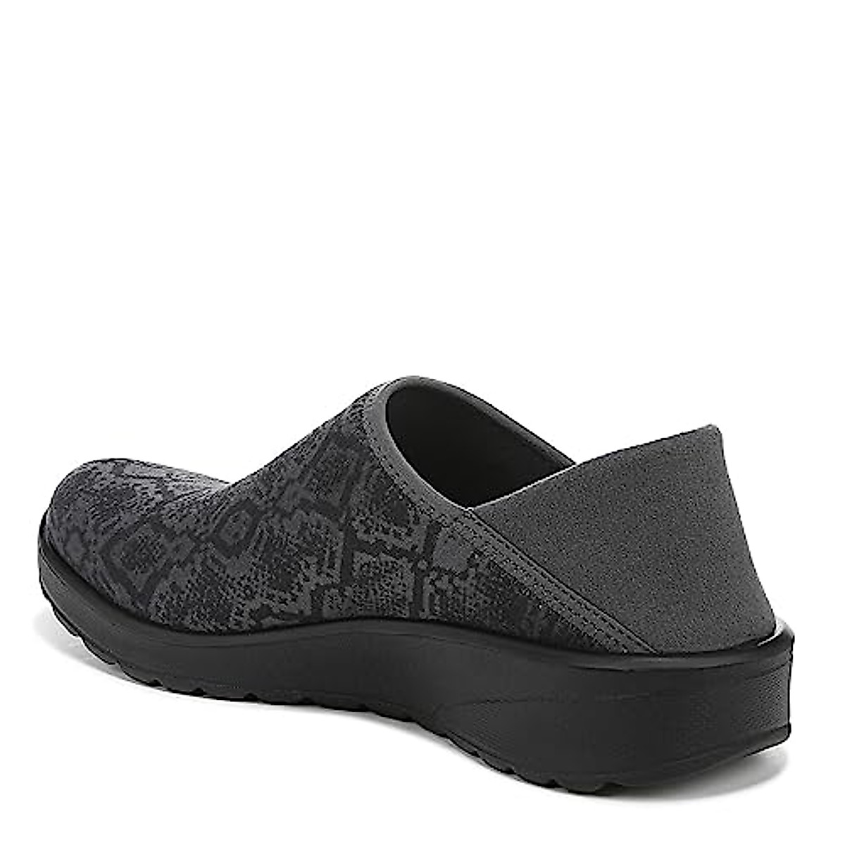 BZees Womens Getaway Slip-On Sneaker Grey Snake Print 11 M