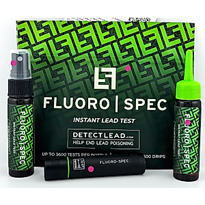 FLUORO-SPEC Instant Lead Testing Kit, Light Lead Up, Indicates Lead Hazards on Any Surface Spray and Shine The Light to Test for Lead