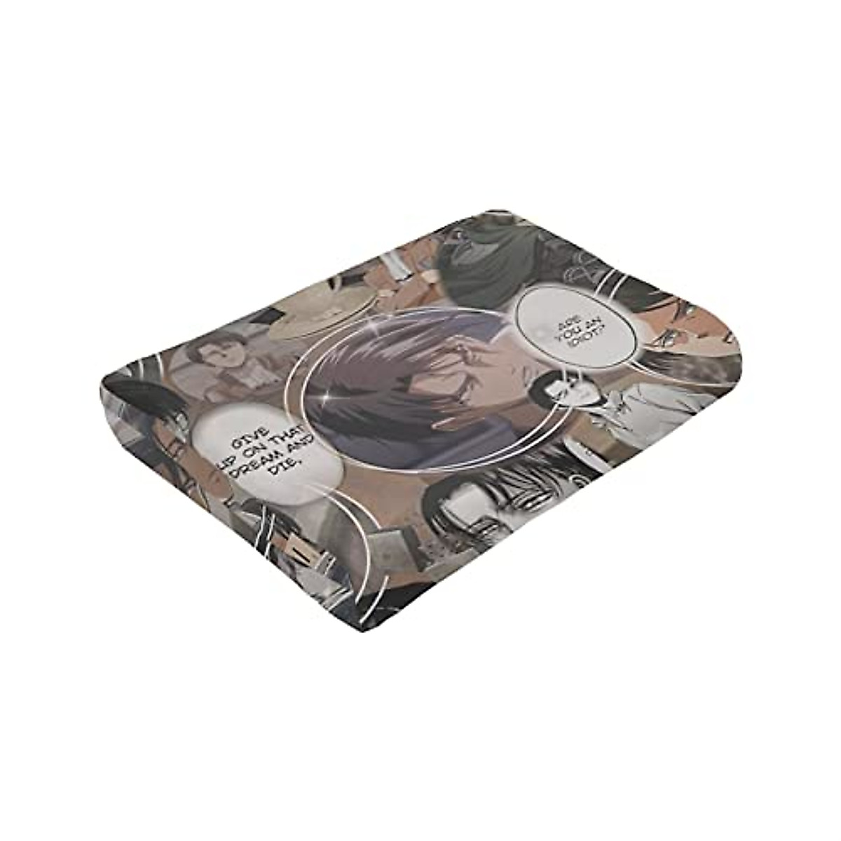 Anime Throw Blanket Levi Ackerman Throw Blanket Ultra-Soft Flannel Blanket