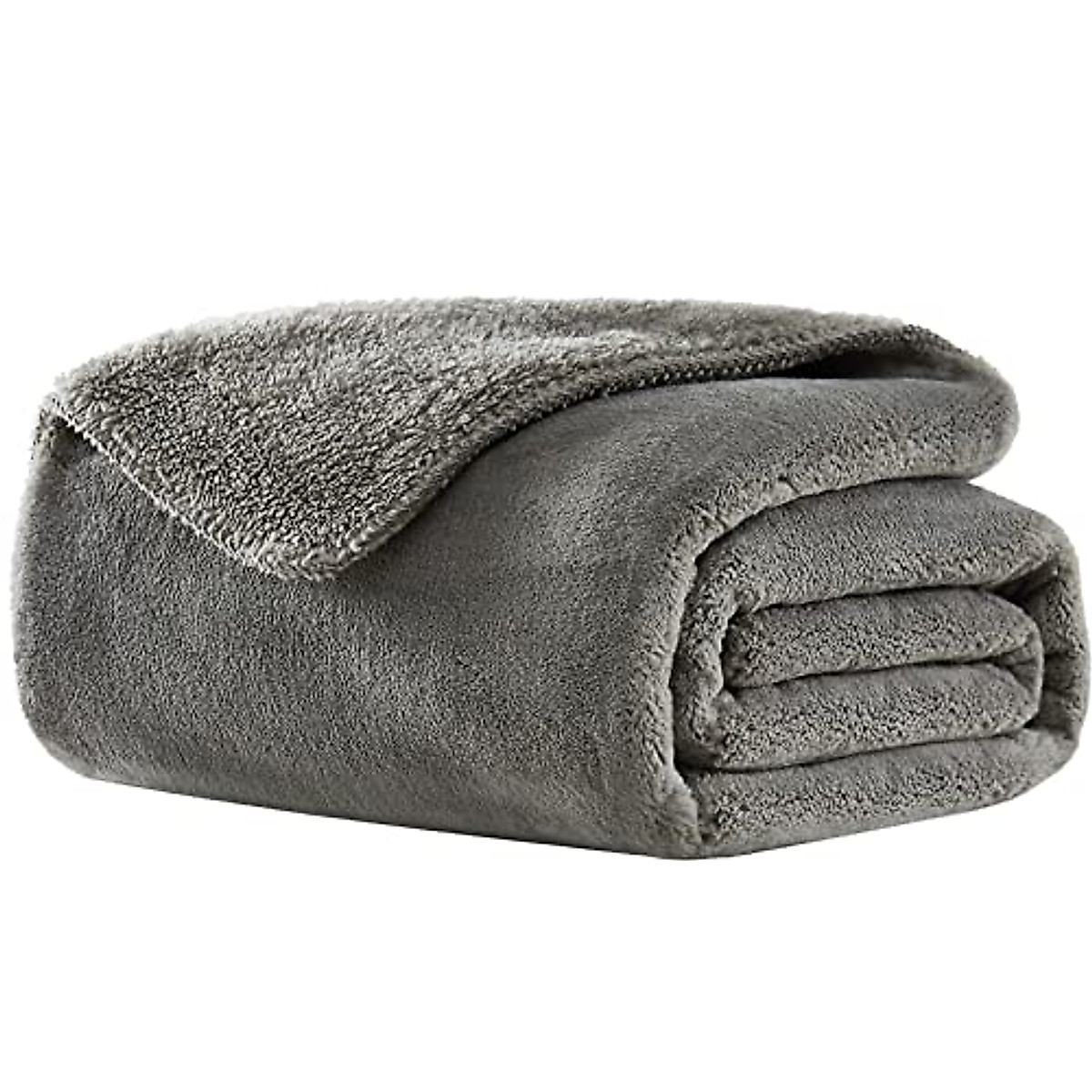 UGG 18961 Whitecap Plush Flannel Oversized Reversible Fleece Throw Blanket Comfortable Lightweight Cozy Hotel Style Home Decor Luxurious Machine Washable Easy Care Blankets, 70 x 50-Inch, Seal