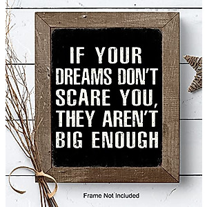 Muhammad Ali Poster Wall Art - 8x10 Motivational Posters - Sports Wall Decor - Gym, Man Cave, Bar, Bedroom, Home Office Decor - Inspirational Positive Quotes Sayings - Men, Boys, Entrepreneur Gifts