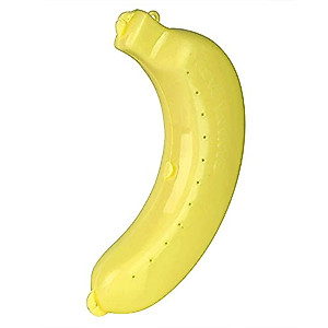 Banana Saver Container, Portable Banana Case Holder for Banana Storage Cute Banana Protective Case Lunch Fruit Storage Box(Yellow)